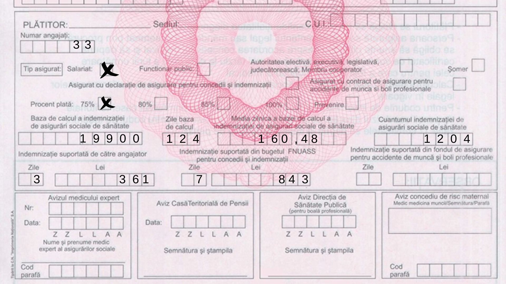 Calcul concediu medical - Prime Learning